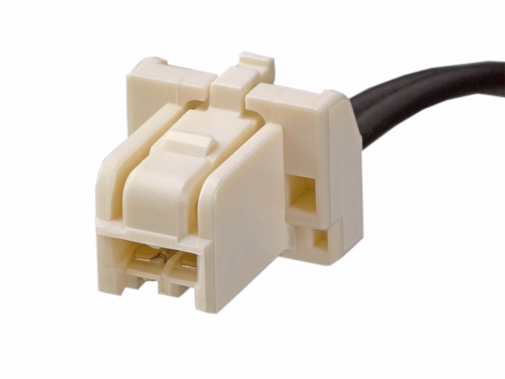 CLIK-Mate-to-CLIK-Mate Off-the-Shelf (OTS) Cable Assembly, 1.50mm Pitch, Single Row, 100.00mm Length, 2 Circuits, Beige