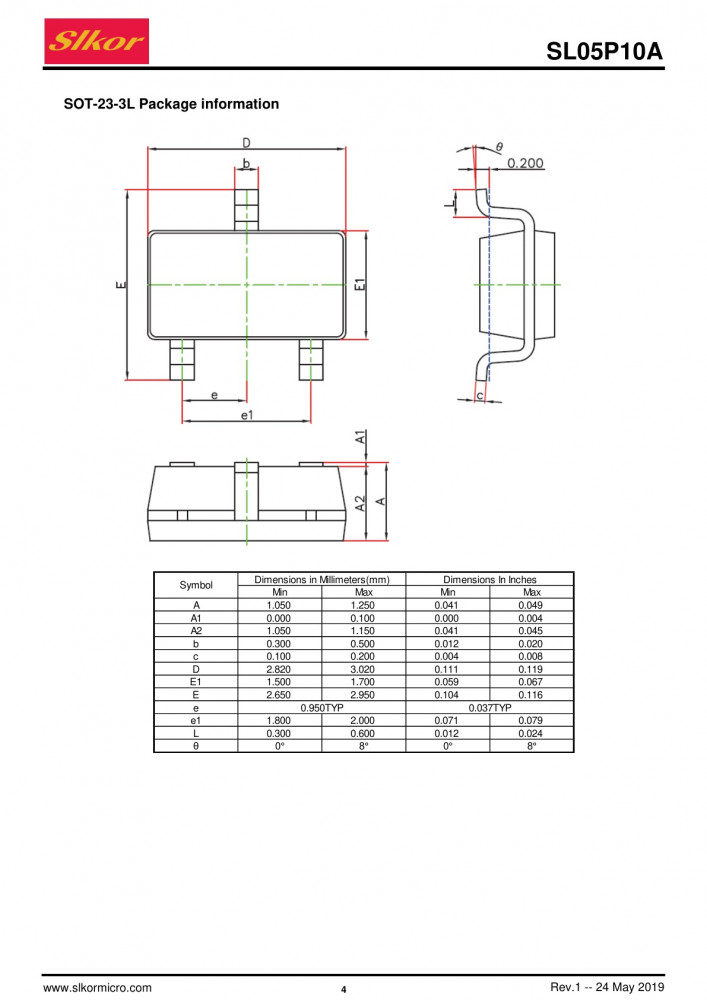 SL05P10A datasheet page 4