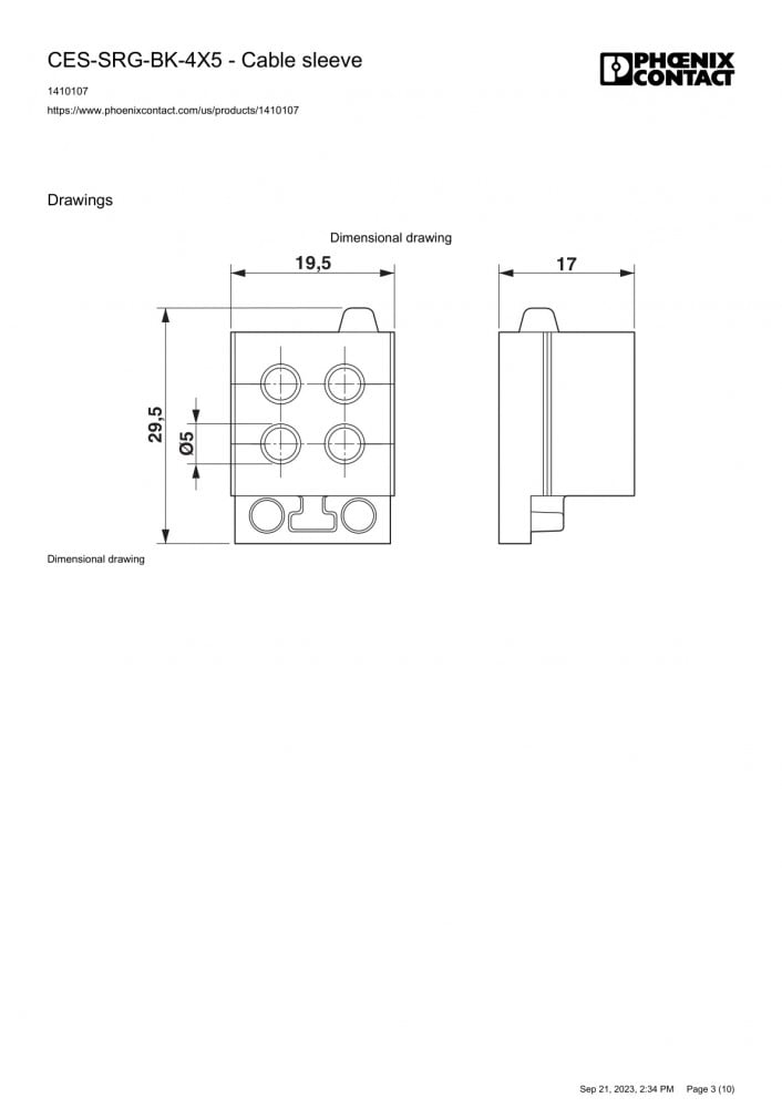 Phoenix Contact 1410107 product documentation page 3