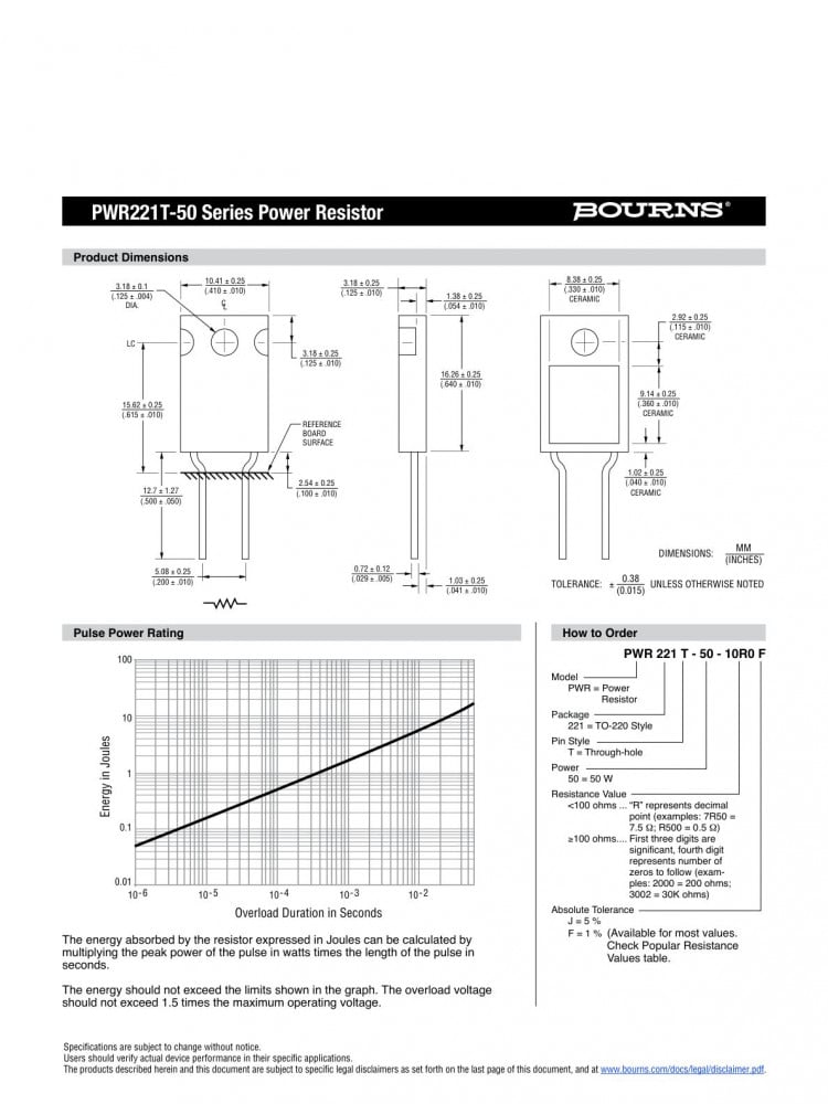 PWR221T-50 series technical document page 2