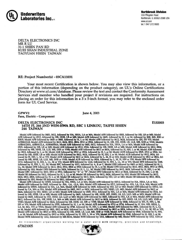 AFB0624HHB specification page 8