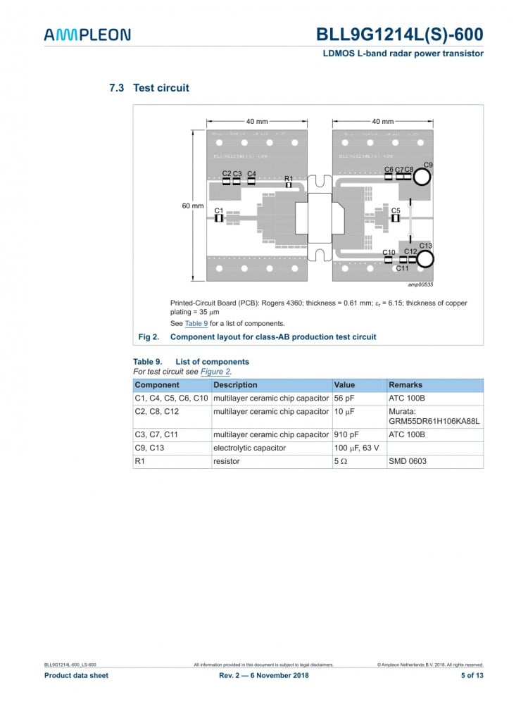 BLL9G1214LS-600U datasheet page 5