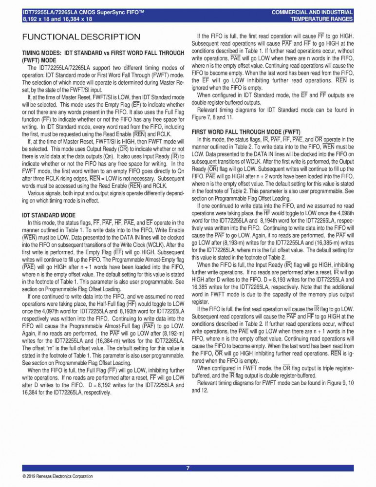 72255LA10PFG datasheet page 7