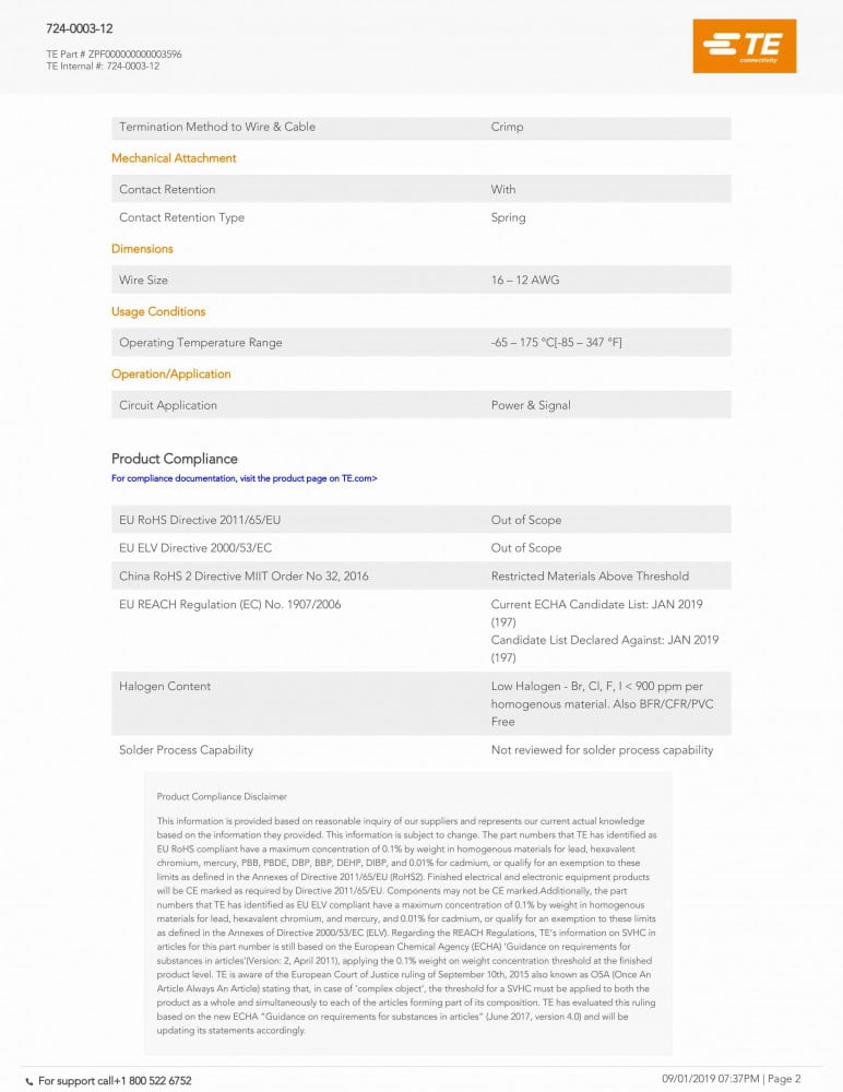 724-0003-12 technical document page 2