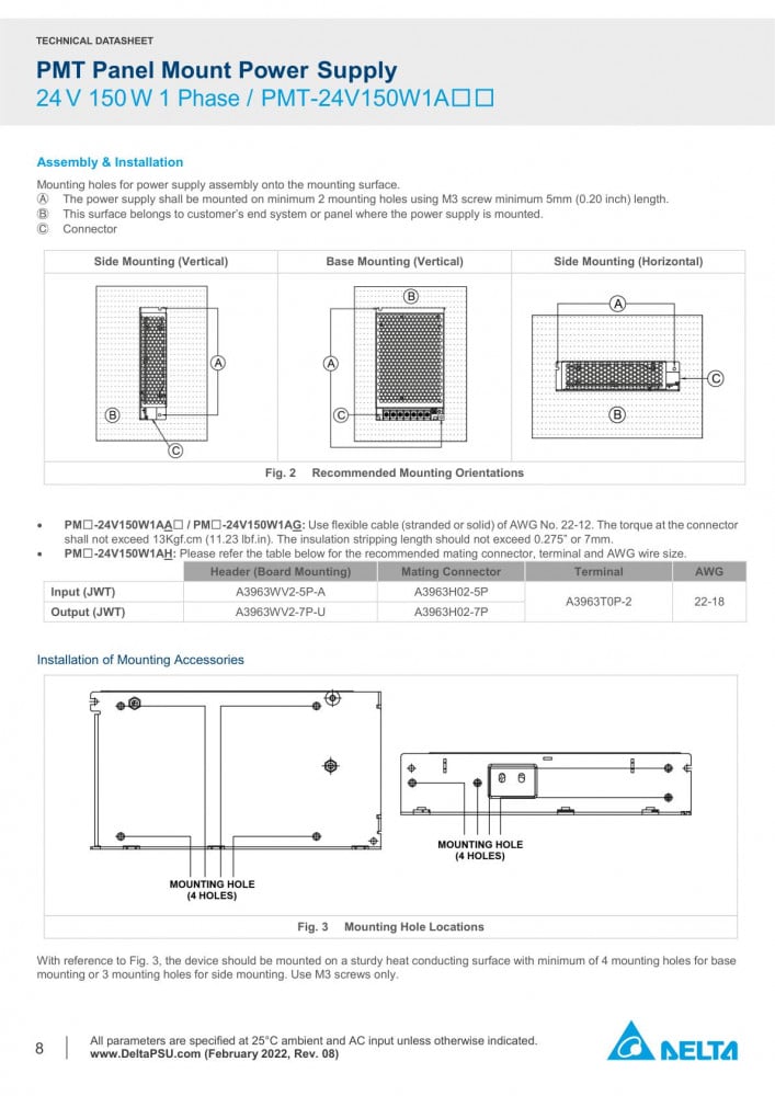 PMT-24V150W1AH datasheet page 8