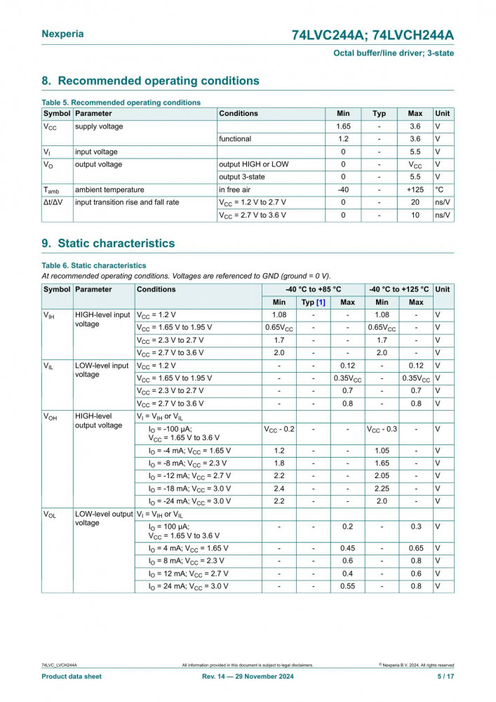 Product datasheet page 5