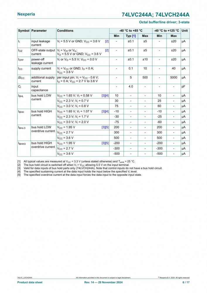 Product datasheet page 6