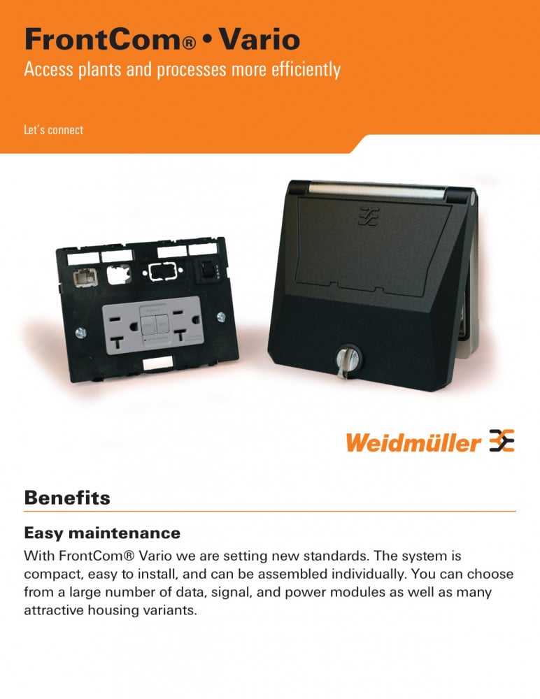 WEIDMULLER 7940111831 technical document page 1