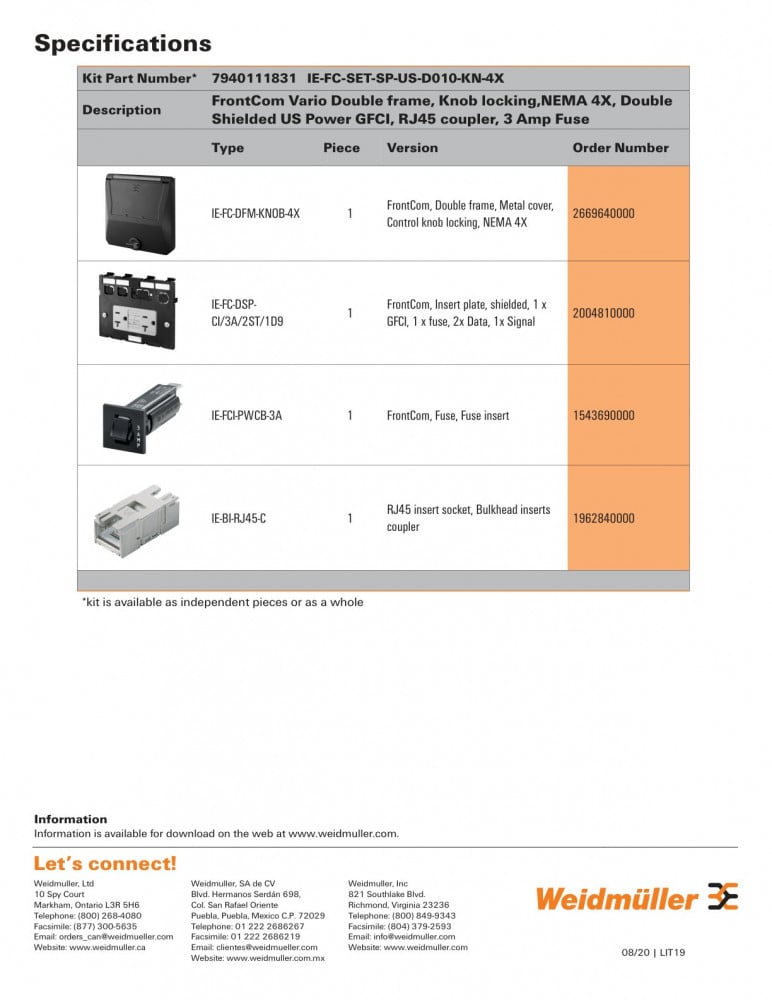 WEIDMULLER 7940111831 technical document page 2