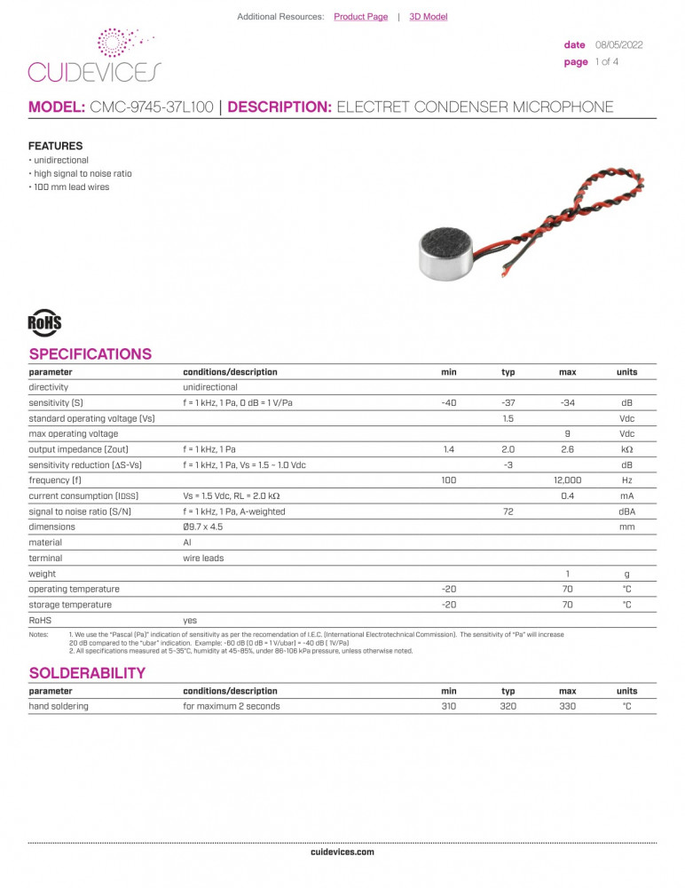 CMC-9745-37L100 datasheet page 1