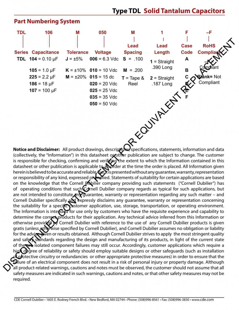TDL series datasheet page 5