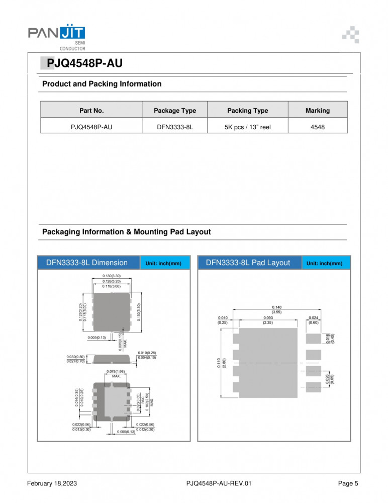 PJQ4548P-AU datasheet page 5