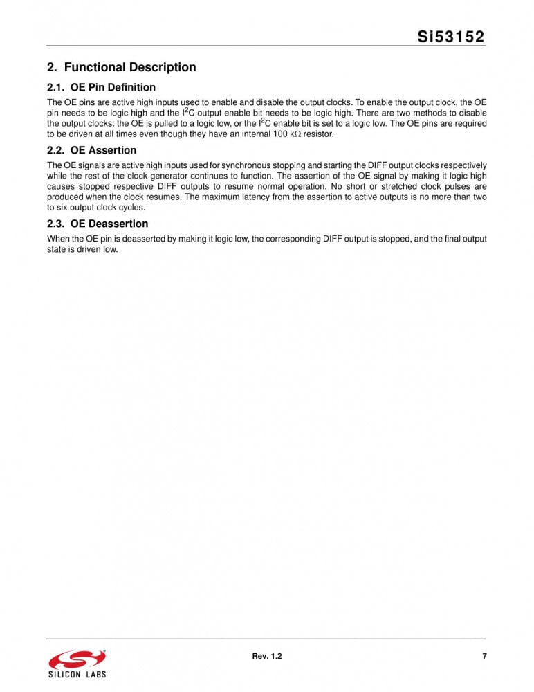 SI53152 datasheet page 7