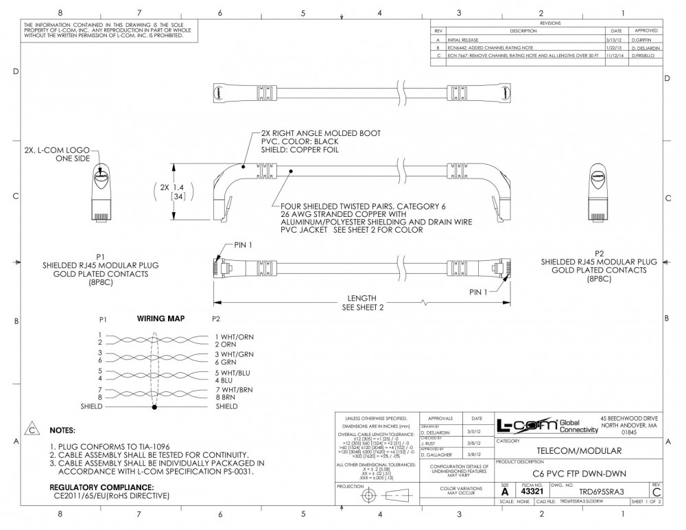 L-com TRD695SRA3 series document page 1