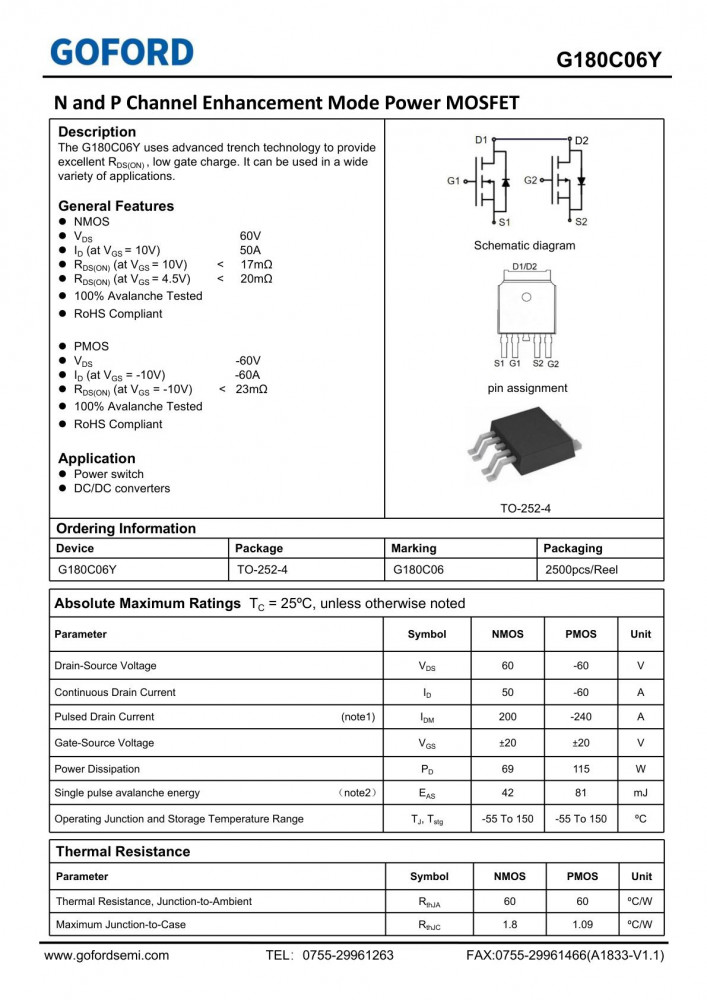 G180C06Y datasheet page 1