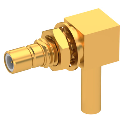 SMB / RIGHT ANGLE JACK MALE CRIMP TYPE FOR 2/50 S CABLE GOLD for sale