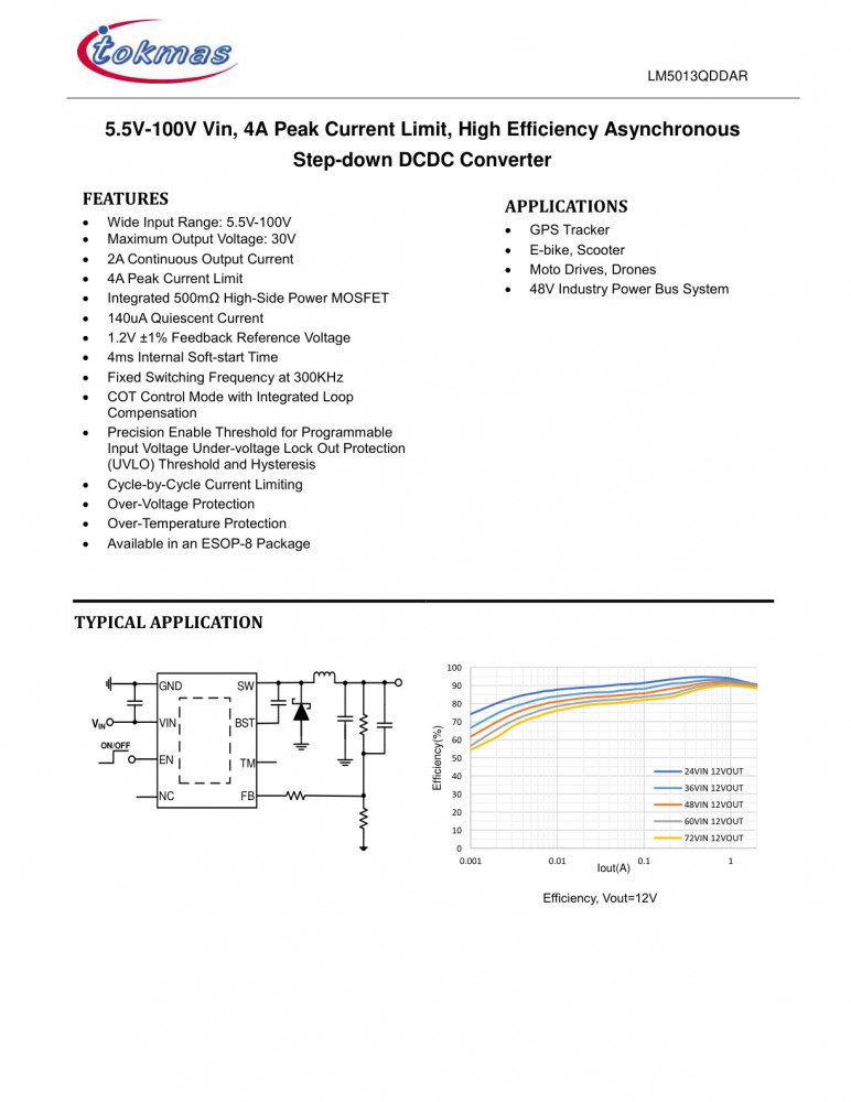 LM5013Q technical document page 1