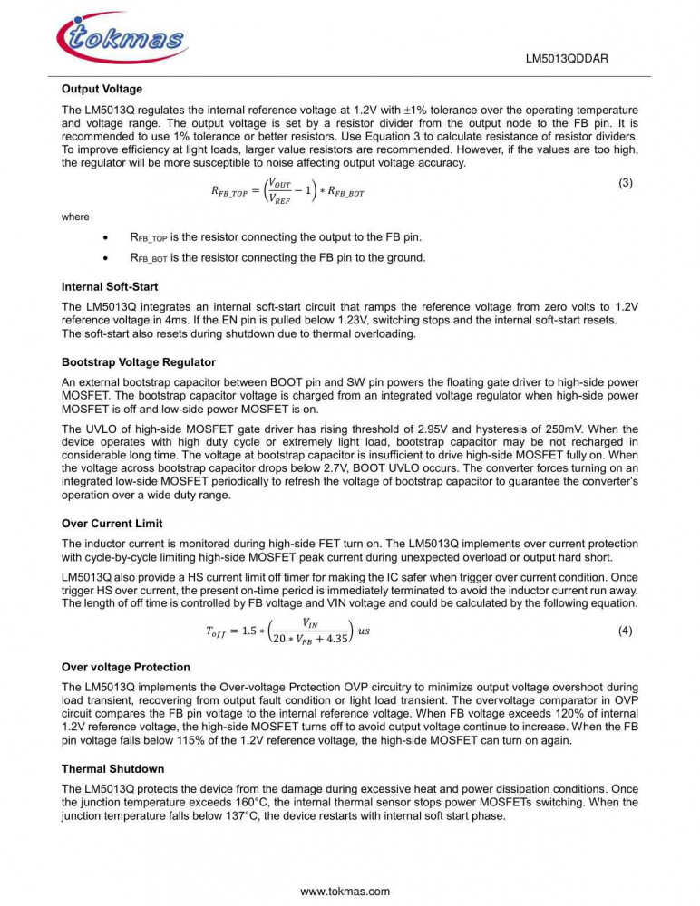 LM5013Q technical document page 8