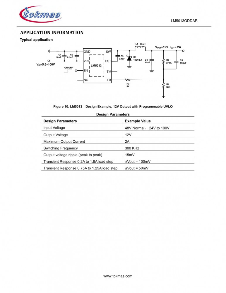 LM5013Q technical document page 9