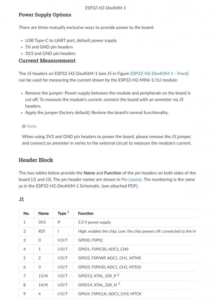 ESP32-H2-DEVKITM-1 documentation page 5