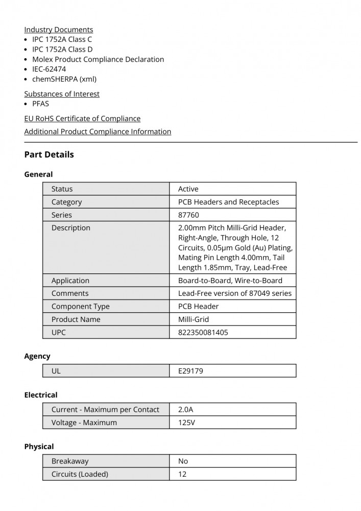 MOLEX 877608023 document preview, page 2