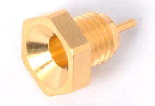 SMP-MAX Plug, Slide, Bulkhead-to-SMP-MAX Plug, Slide Adapter, Straight, 51.65mm Length, Tray, 50 Ohms