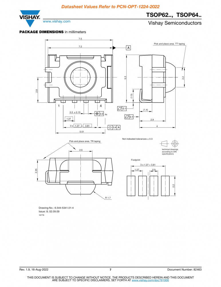 TSOP6440TR datasheet page 7