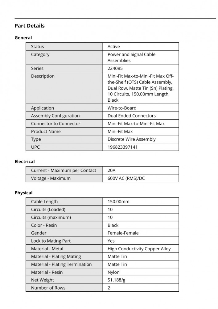 Product document image 2 for MOLEX 2240851102