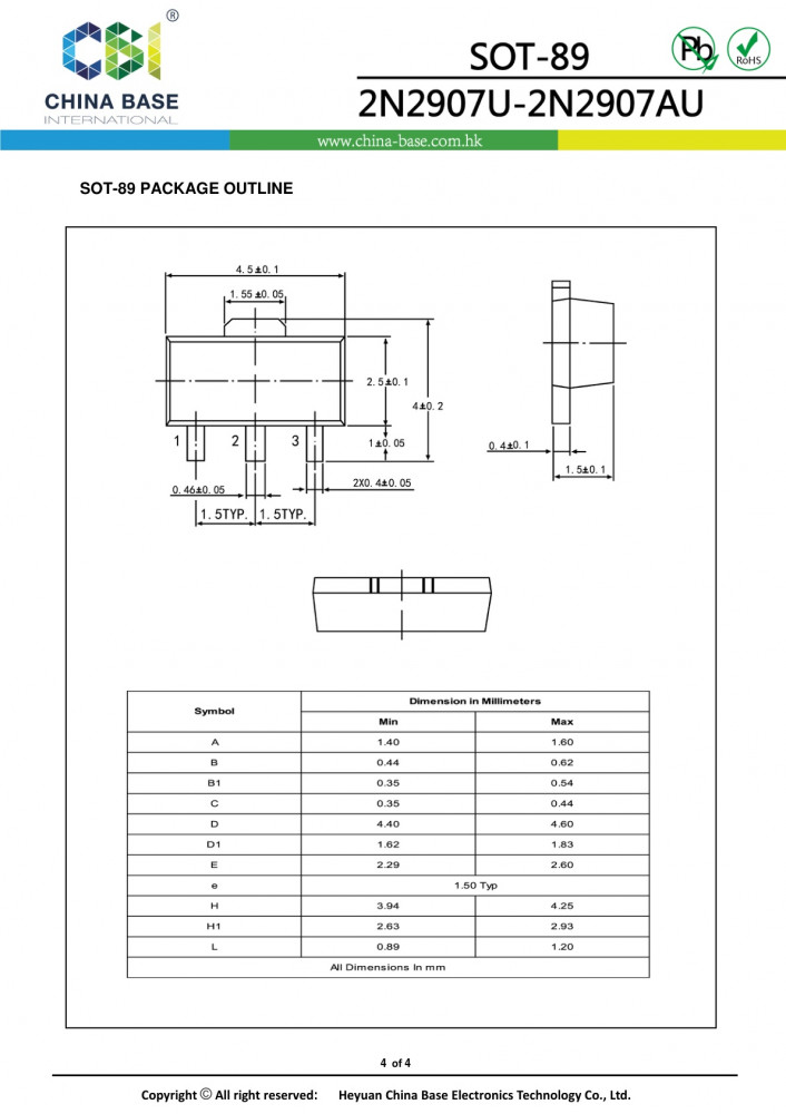 2N2907AU datasheet page 4
