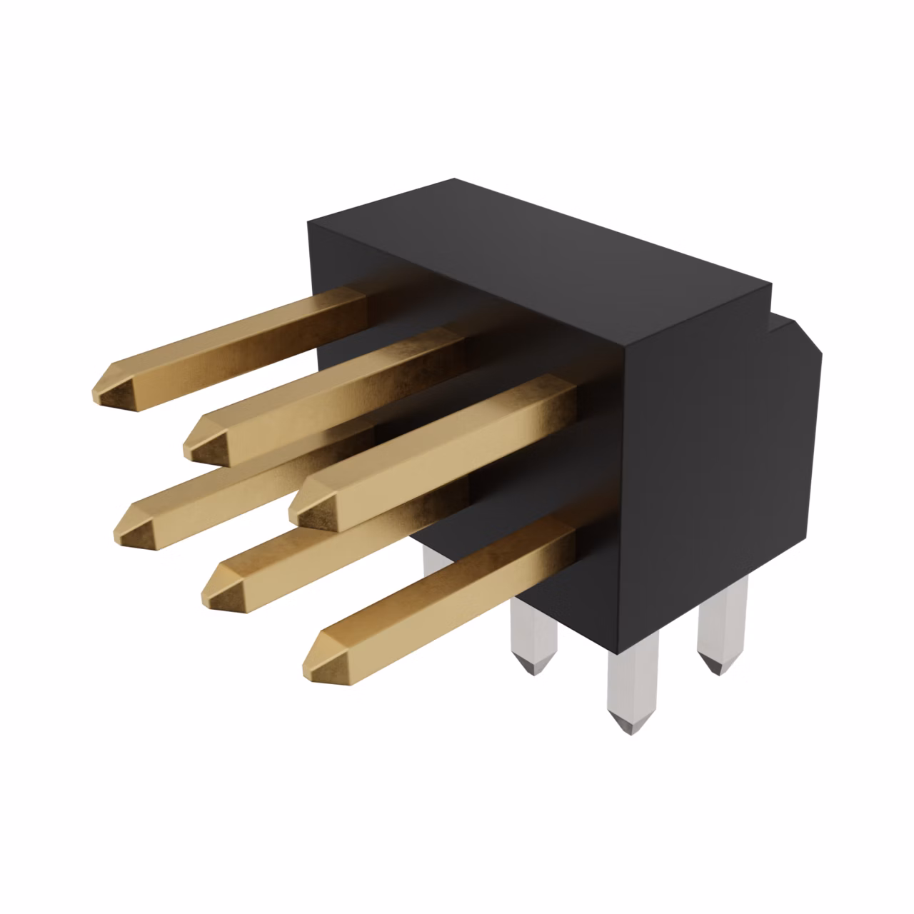 2.00mm Pitch Milli-Grid Header, Right-Angle, Through Hole, 6 Circuits, 0.76µm Gold (Au) Plating, Mating Pin Length 4.00mm, Tail Length 2.60mm, Tape and Reel, Lead Free for sale