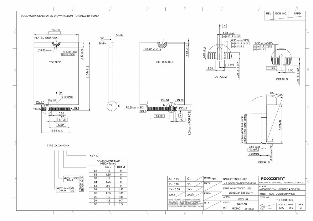 FOXCONN 2E0BC21-S85BM-7H drawing page 2