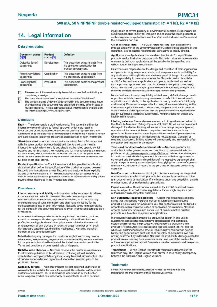 PIMC31 datasheet page 10