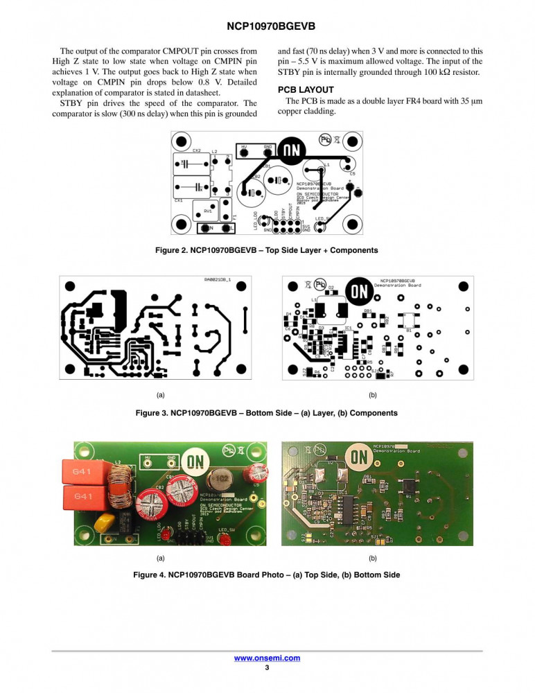 NCP10970BGEVB user manual page 3