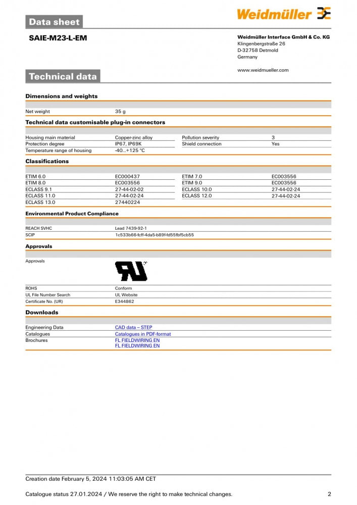 WEIDMULLER 1170320000 document page 2