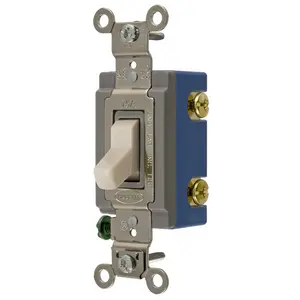 Extra Heavy Duty Industrial Grade, Toggle Switches, General Purpose AC, Single Pole Double Throw Center Off, 15A 120/277V AC Toggle