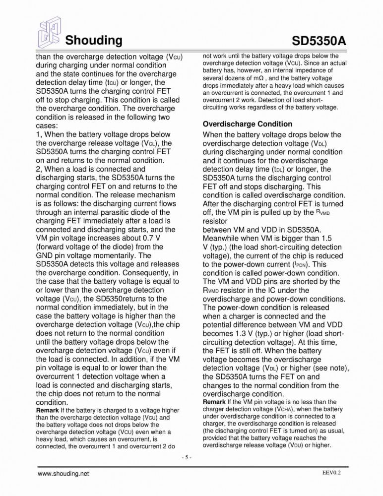 SD5350A datasheet page 5