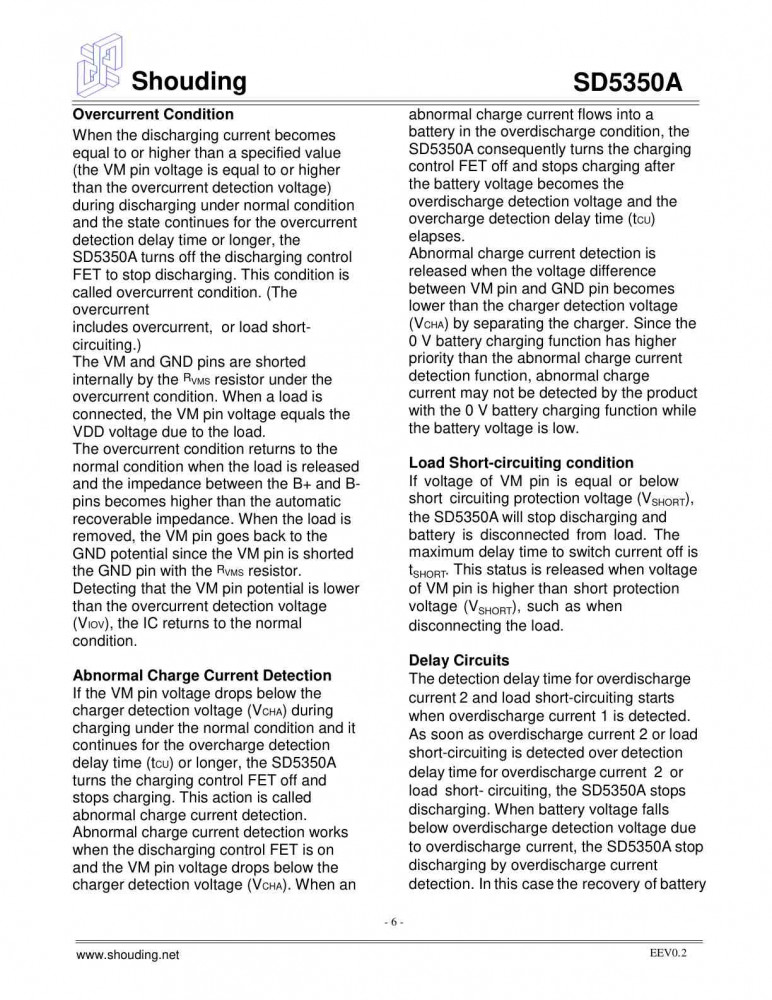 SD5350A datasheet page 6