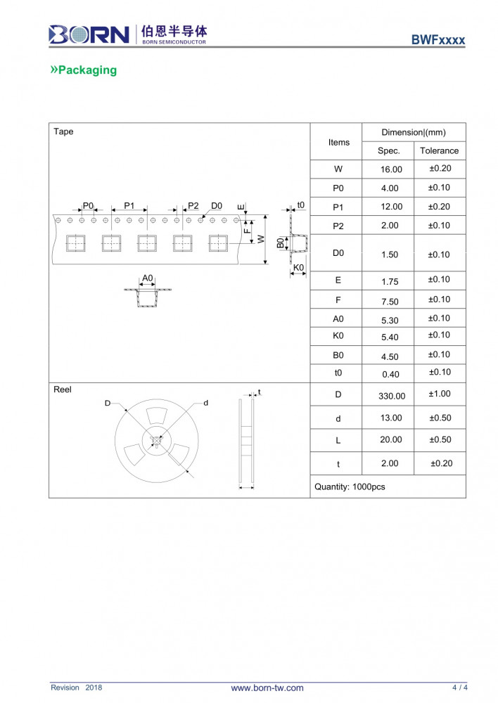 BWF801N datasheet page 4