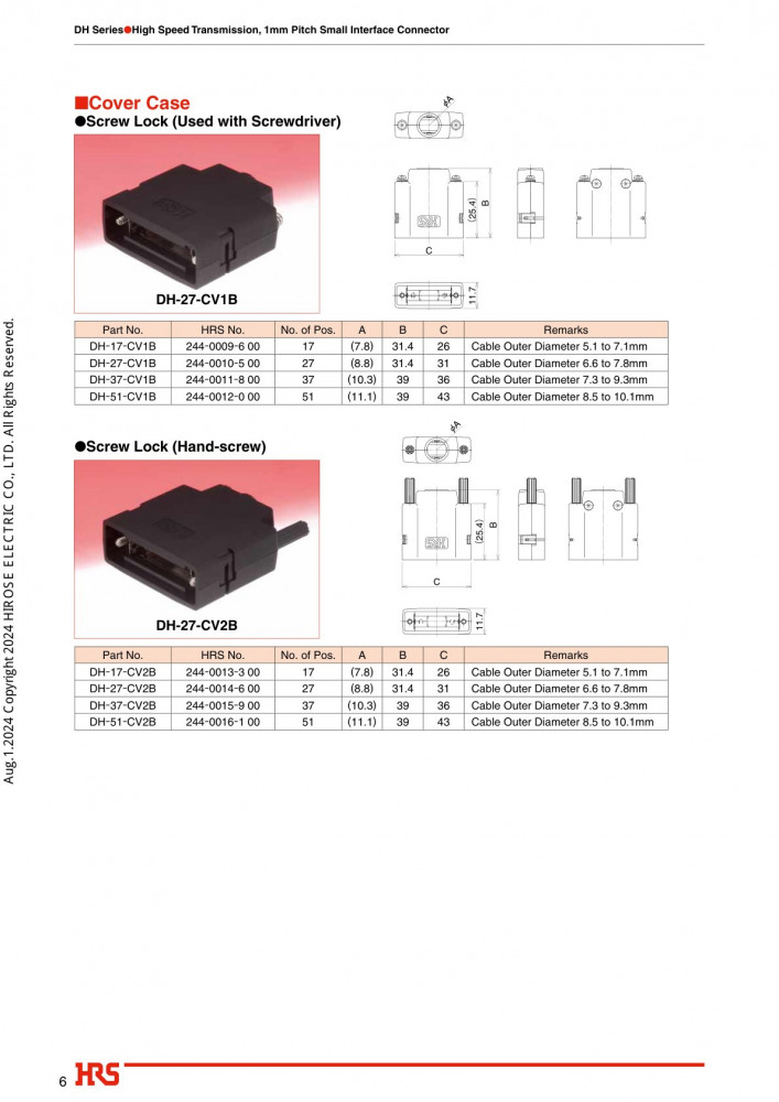 HRS DH Series datasheet page 6