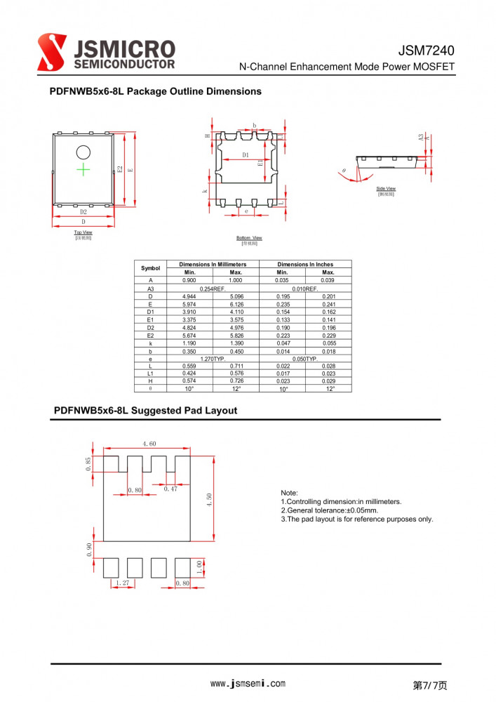JSM7240 datasheet page 7