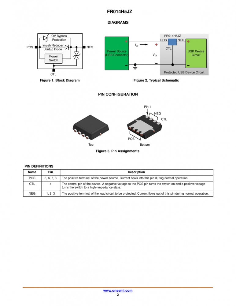 FR014H5JZ datasheet page 2