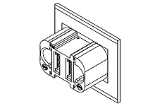 5.50mm Pitch EXTreme Ten60Power Vertical Receptacle, 6 DC Power Circuits