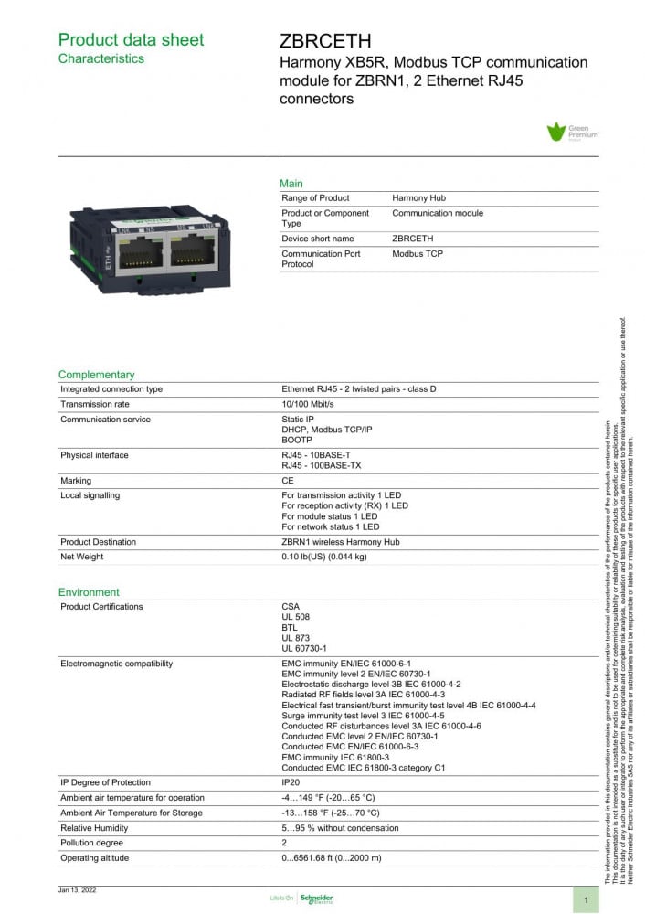 ZBRCETH technical document page 1