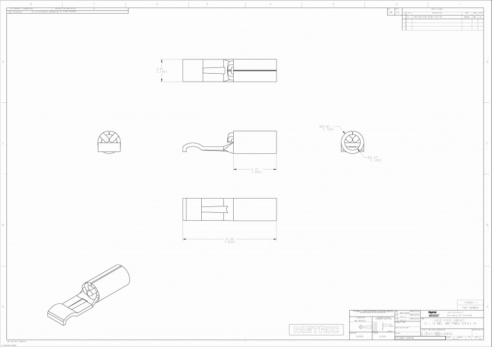 TE Connectivity 1744041-1 technical drawing reference