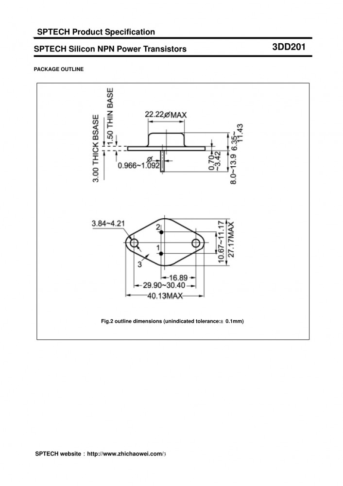 3DD201 datasheet page 3