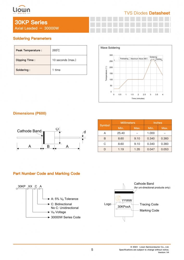 Liown 30KP series datasheet page 5
