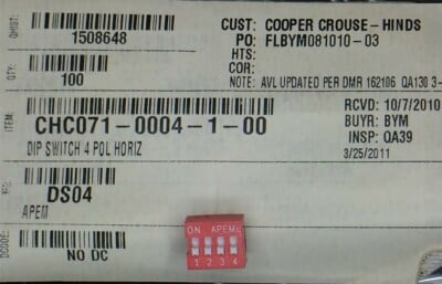 APEM DS12T DIP Switch