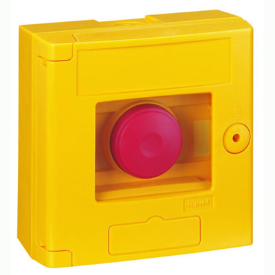 Break glass emergency box-2 position-surface mounting-IP44-yellow box without LED for sale