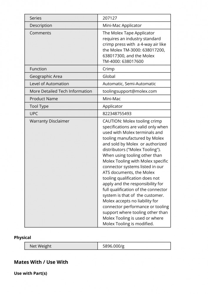 MOLEX 638851900 document image, page 2