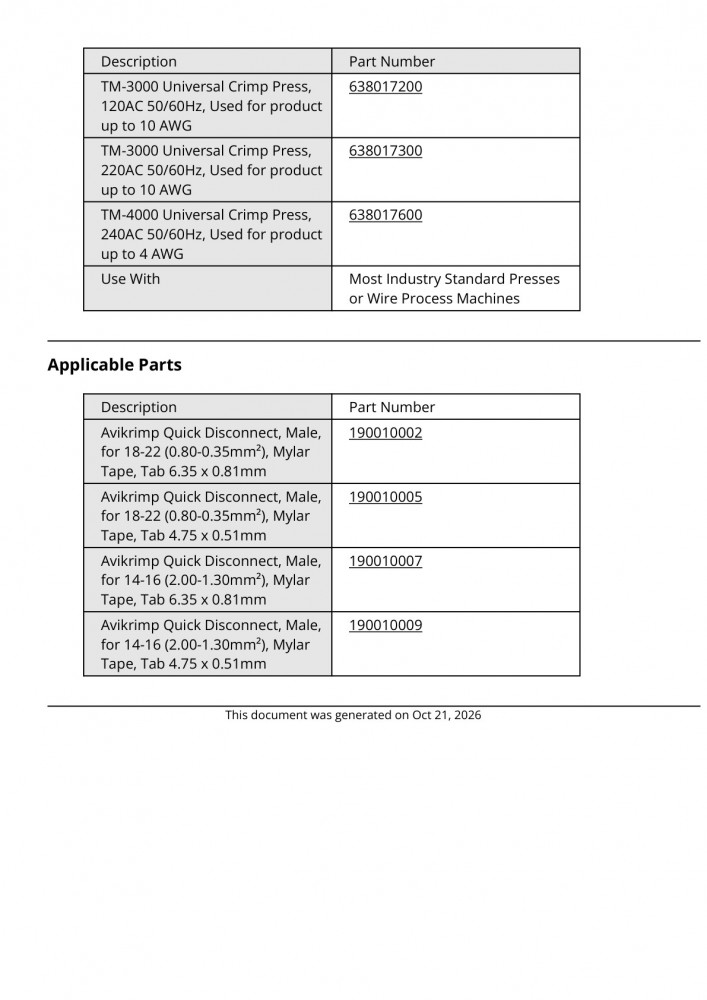 MOLEX 638851900 document image, page 3